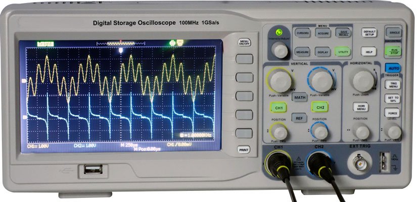 The 100MHz 2 channel digital storage oscilloscope The 100MHz 2 channel digital storage oscilloscope